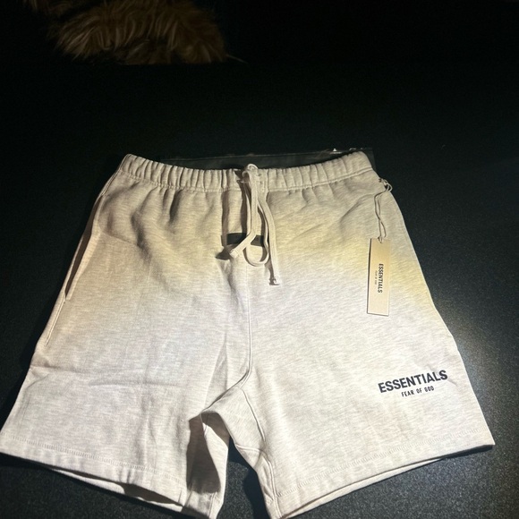 Fear of God | Shorts | Mens Essentials Light Oatmeal Medium Shorts ...